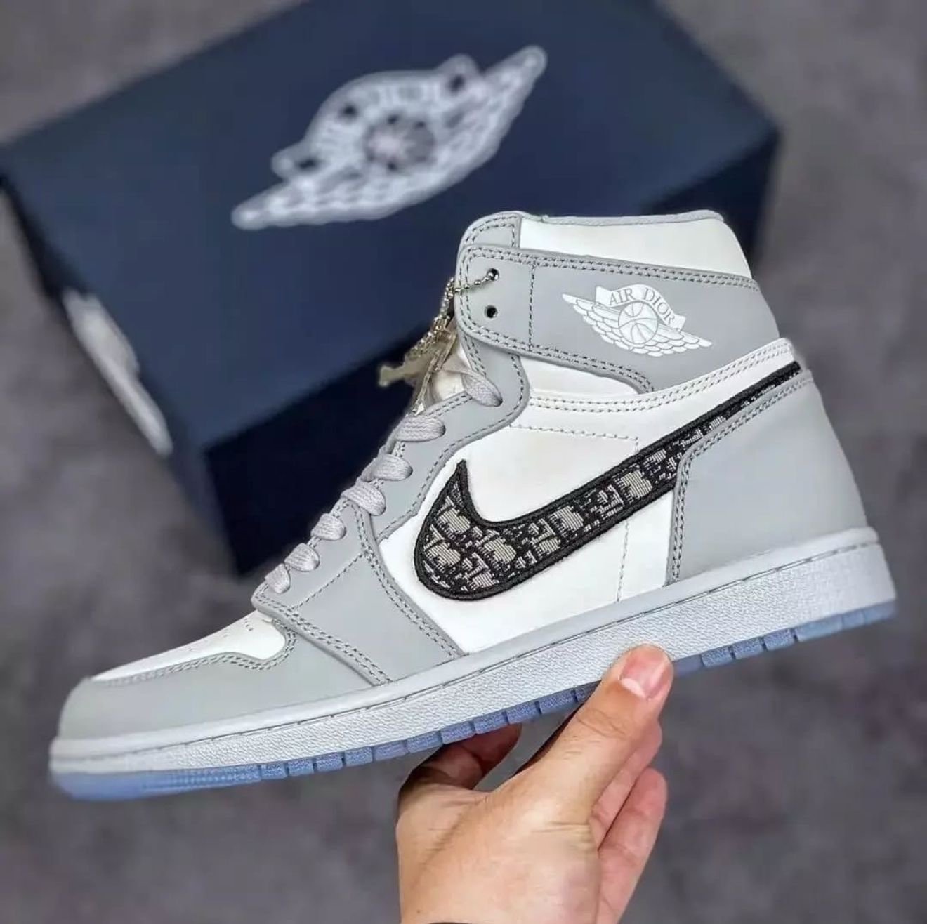 Genuine Nike Air Jordan first copy 1 Dior High Semi UA shoes India