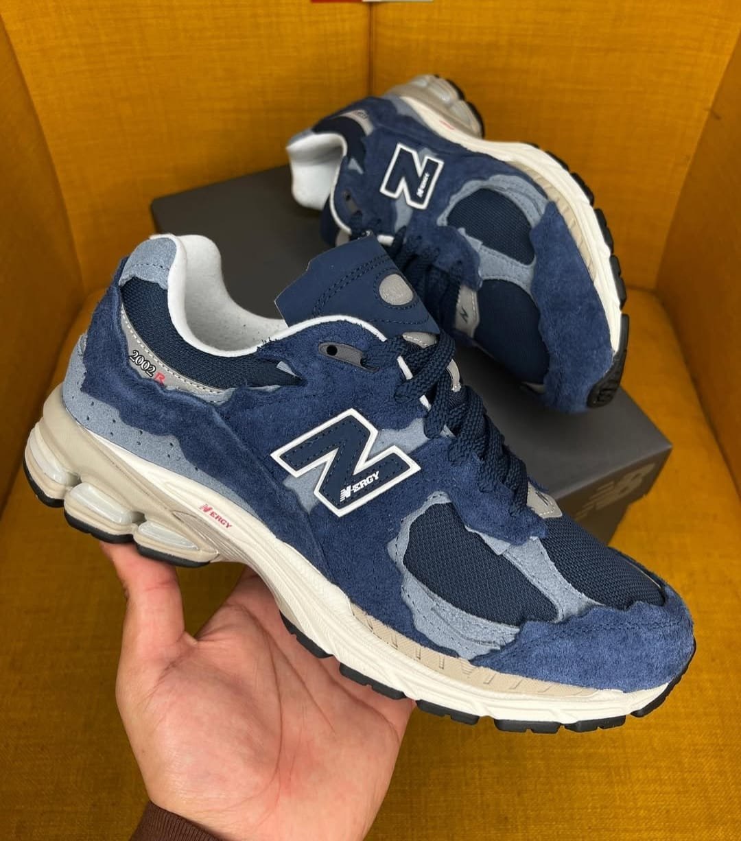 New Balance 2002r Protection Pack Navy Grey - Buy first copy shoes online